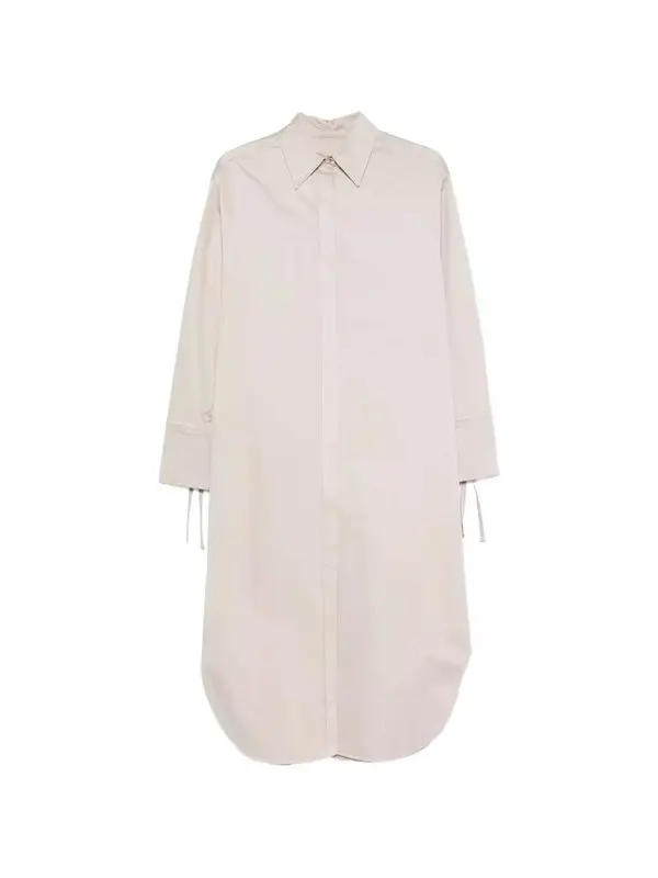 Agnona Cuff-tie Midi Shirt Dress