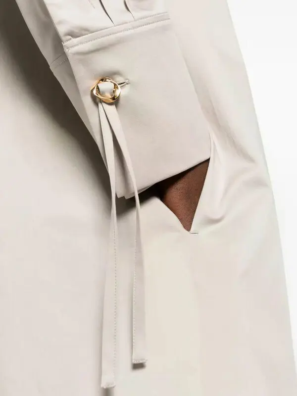 Agnona Cuff-tie Midi Shirt Dress