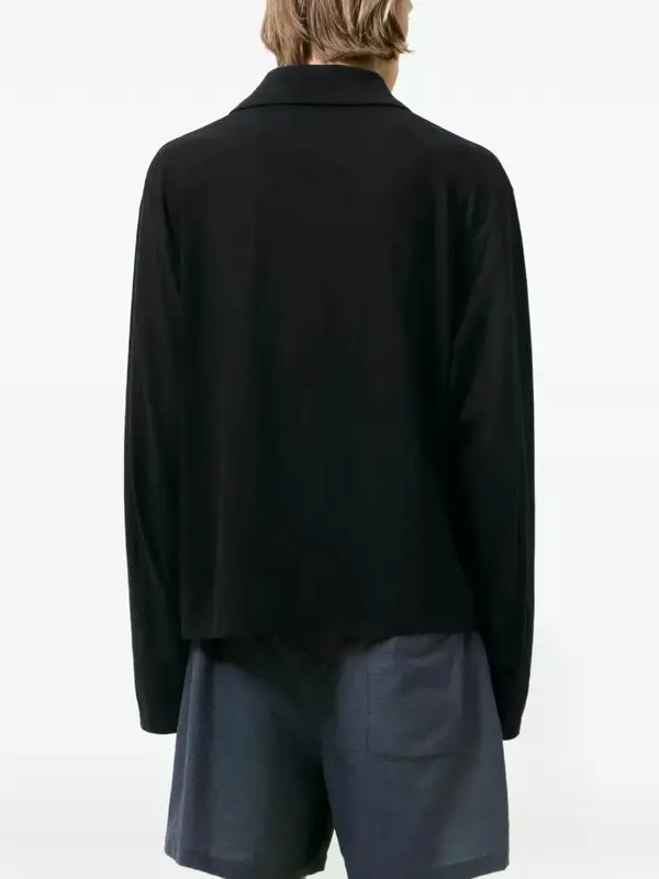 Our Legacy Rugby Long-sleeve Polo Shirt - Black