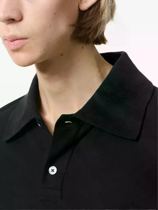 Our Legacy Rugby Long-sleeve Polo Shirt - Black