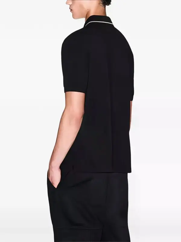 Armani Exchange Short-sleeve Polo Shirt - Black