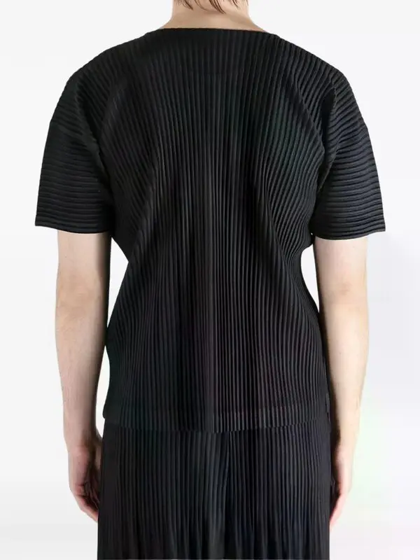 Issey Miyake Pleated T-shirt - Black