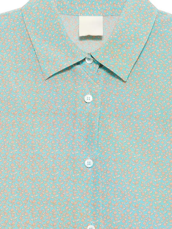 Aspesi Buttoned Floral Print Shirt