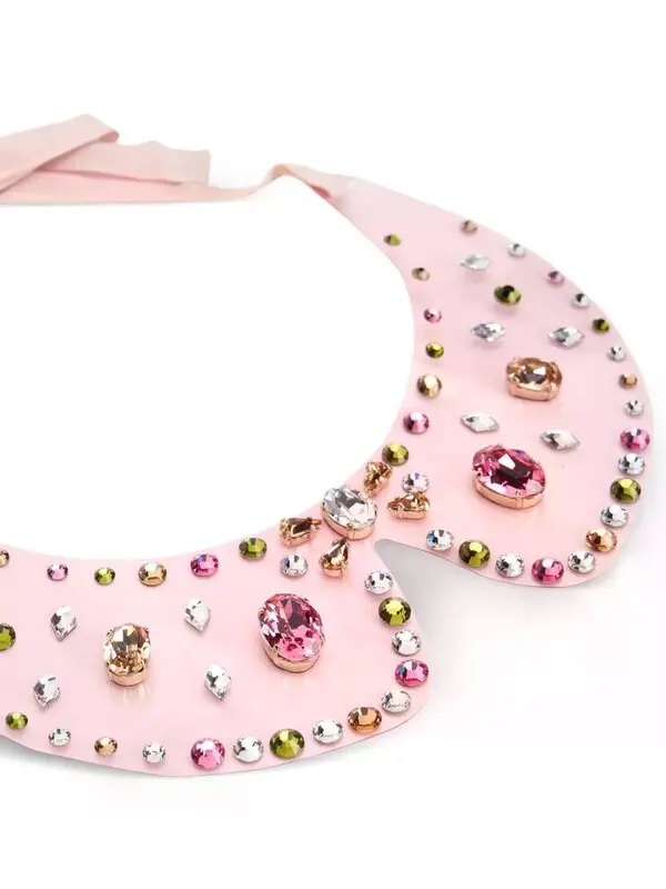 Red Valentino Embellished Bow Necklace