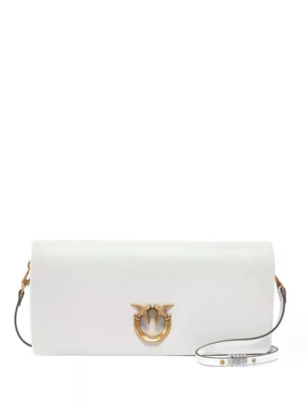 Pinko Love Click Soft Shoulder Bag - White