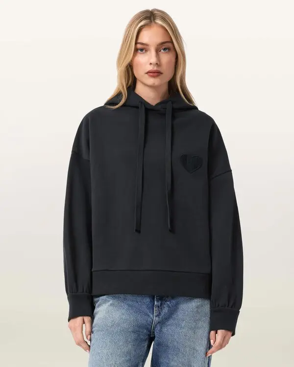 ALLSAINTS Lover Oversized Eli Hoodie - Blue