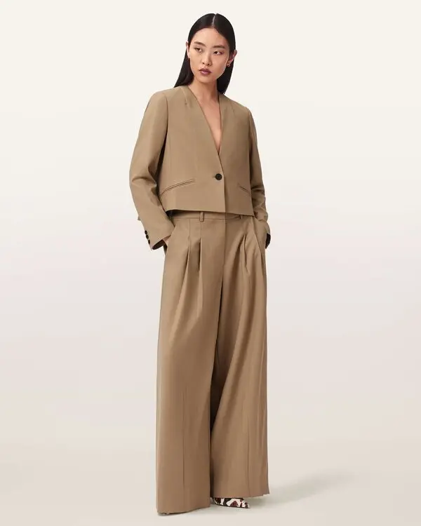 ALLSAINTS Poppy Blazer - Brown