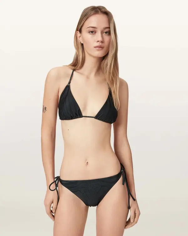 ALLSAINTS Saph Triangle Bikini Bottoms - Black