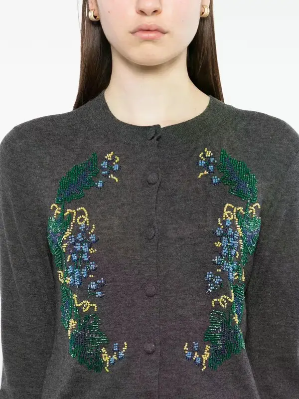 AO YES Bead-embellished Cardigan