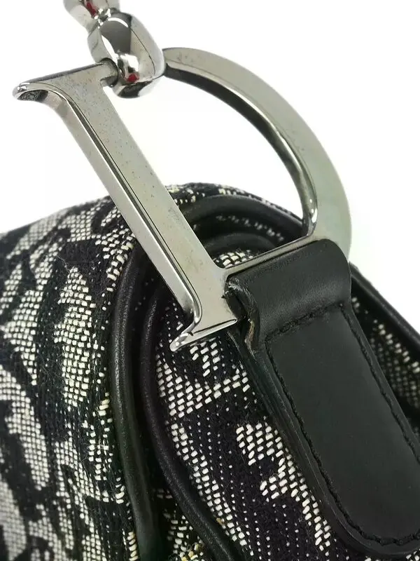 Dior 2002 Trotter Saddle Handbag - Black