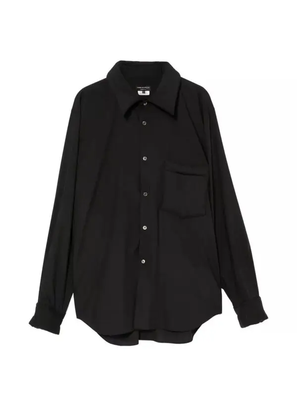 Comme Des Garçons Puffy-pocket Shirt - Black