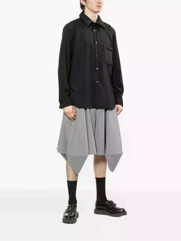 Comme Des Garçons Puffy-pocket Shirt - Black