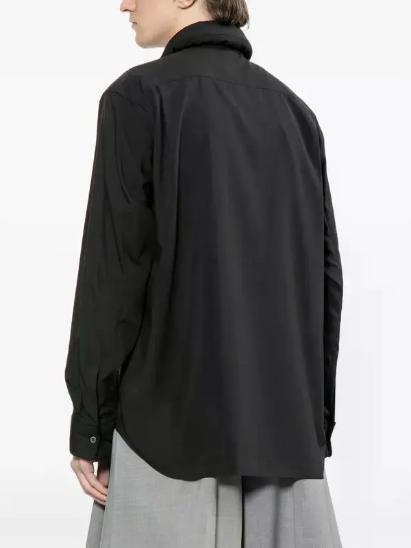 Comme Des Garçons Puffy-pocket Shirt - Black
