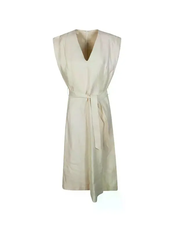 Incotex V-neck Maxi Dress - White