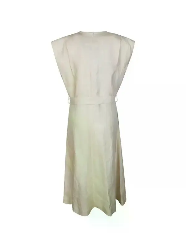 Incotex V-neck Maxi Dress - White