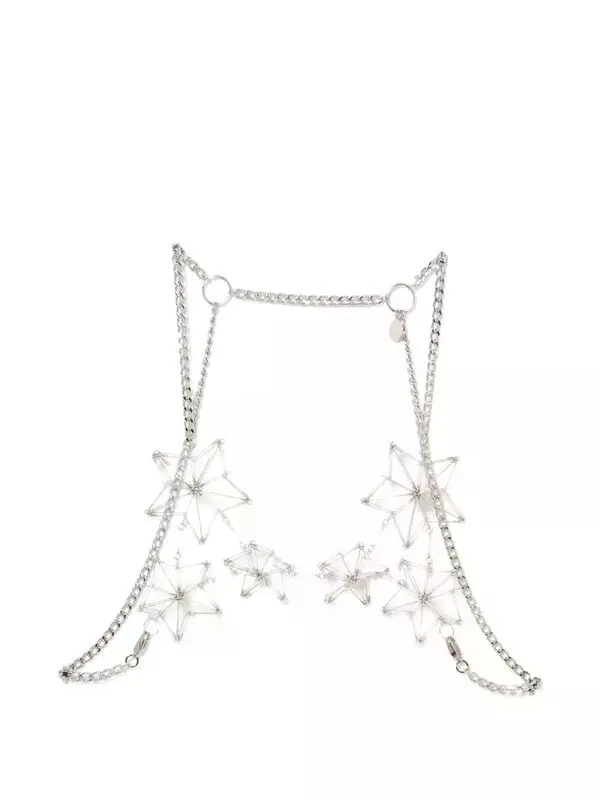 Noir Kei Ninomiya Embellished Harness - Silver