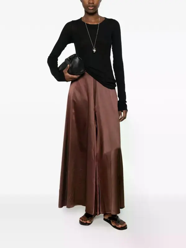 RUOHAN Silk Wide-leg Trousers