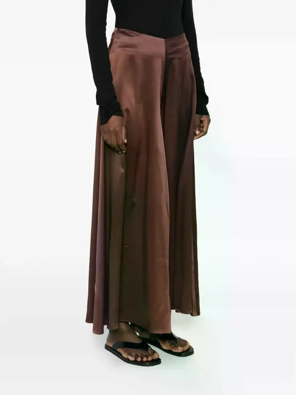 RUOHAN Silk Wide-leg Trousers