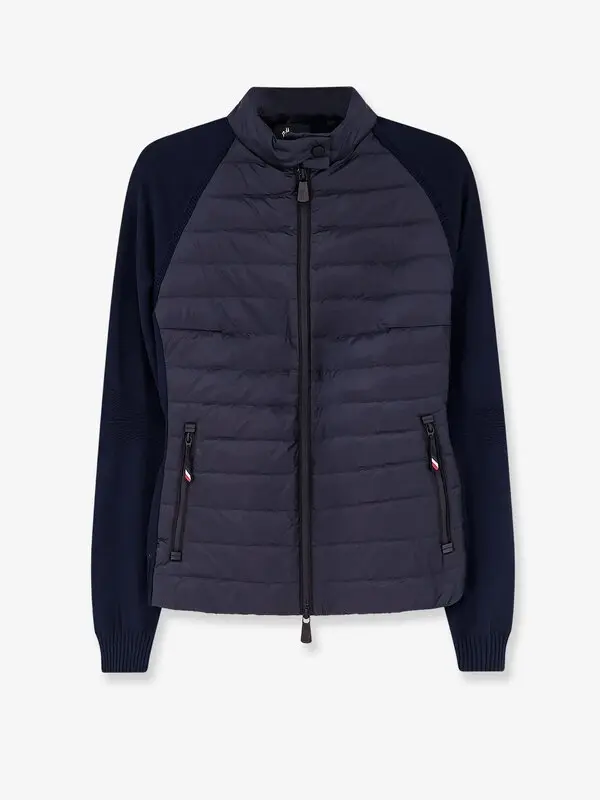 Moncler Padded Stretch Viscose Blend Cardigan