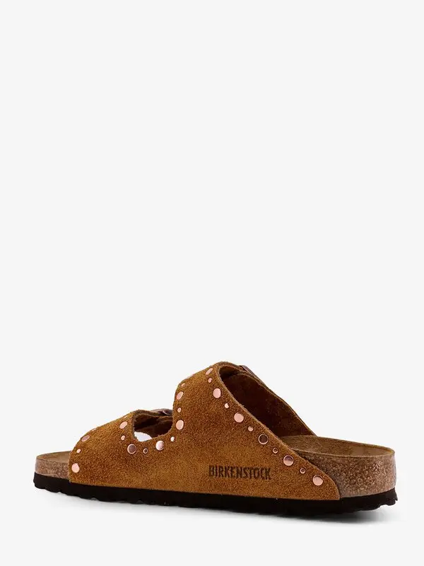 BIRKENSTOCK Arizona Rivet Suede Sandals - Brown