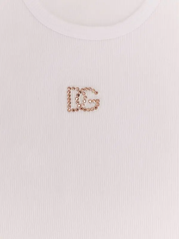 Dolce & Gabbana Ribbed Cotton Top