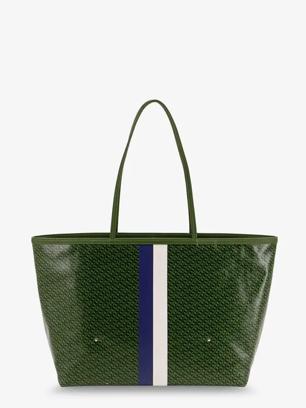 Tory Burch Coated Canvas The Racer Tote - Green