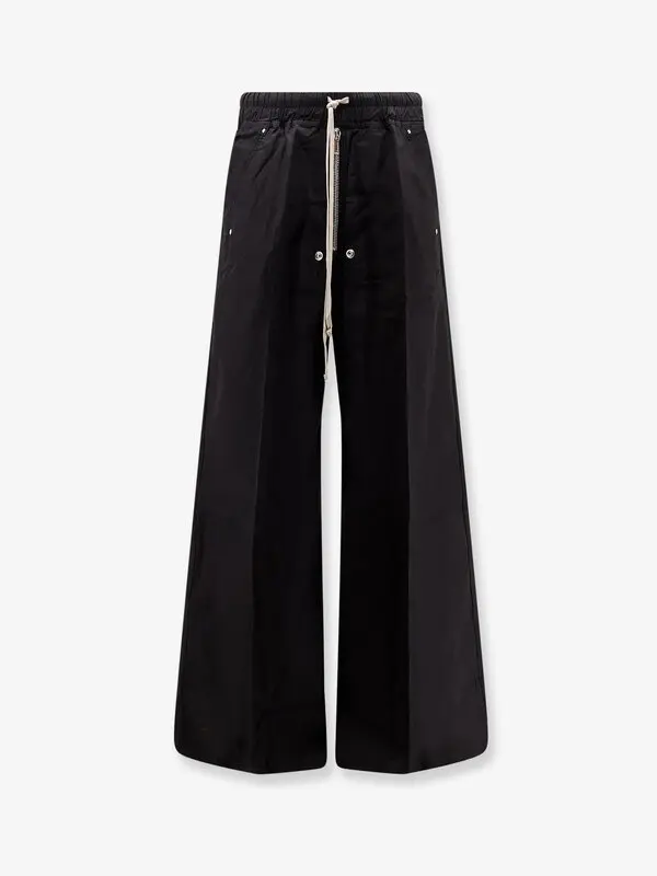 Rick Owens Wide Leg Trousers - Black