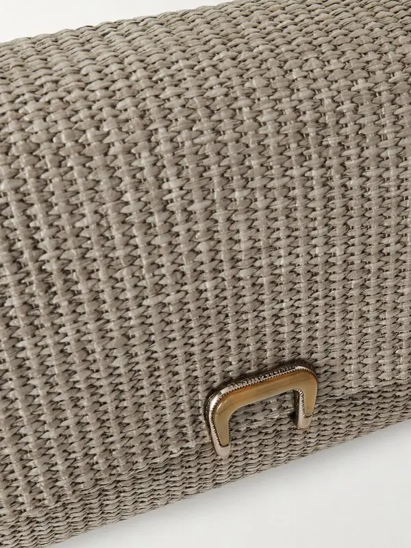 Brunello Cucinelli Puffy Raffia Clutch