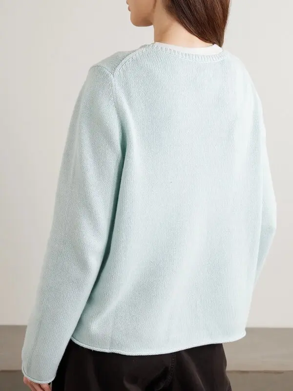 ALLUDE Cotton And Cashmere-blend Sweater