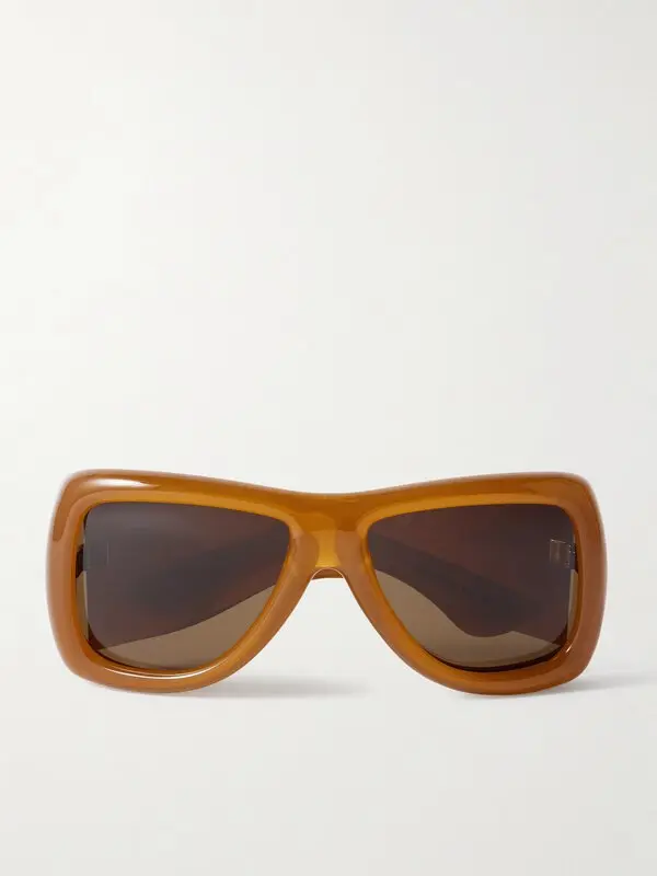 Saint Laurent Sl 902 Howl D-frame Sunglasses - Brown