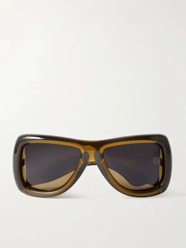 Saint Laurent Sl 902 Howl D-frame Sunglasses - Brown