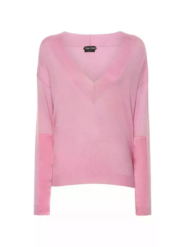TOM FORD Fine-knit Panelled Top