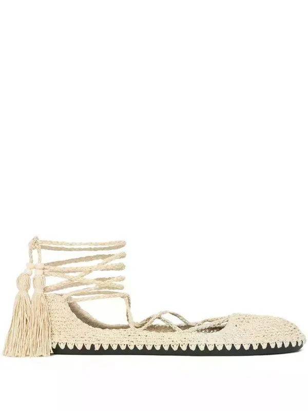 Alanui Sound Of The Sea Ballet Flats - Neutrals