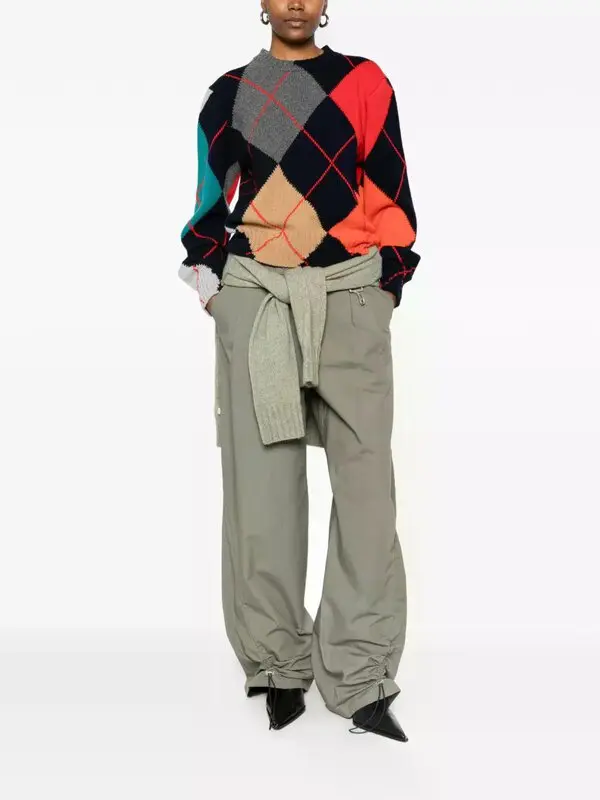 JW Anderson X Pringle Of Scotland Crew-neck Sweater - Blue