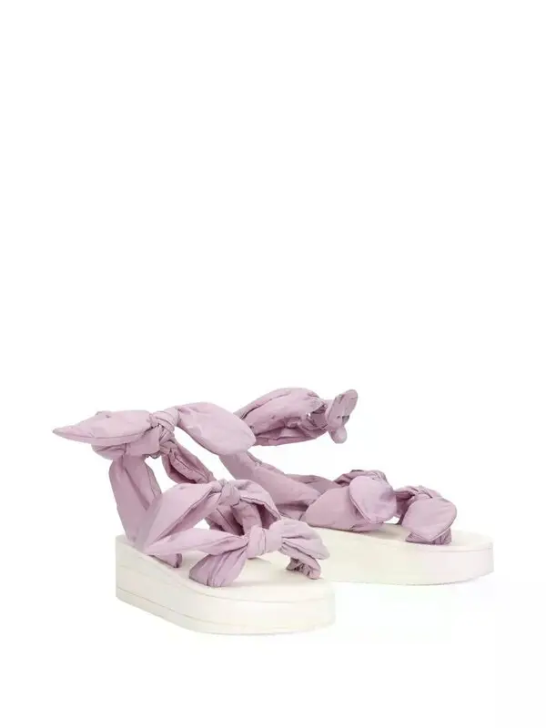 Red Valentino Bow Wedge Sandals