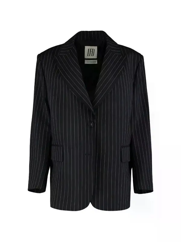 LES FILLES D'EVA Pinstripe Peak-lapel Blazer
