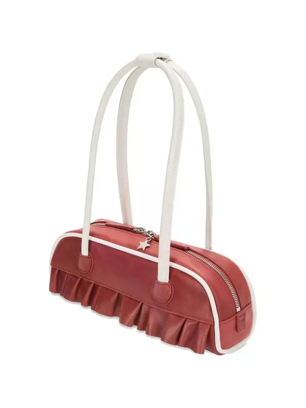 MARGESHERWOOD Ruffled Shoulder Bag - Red