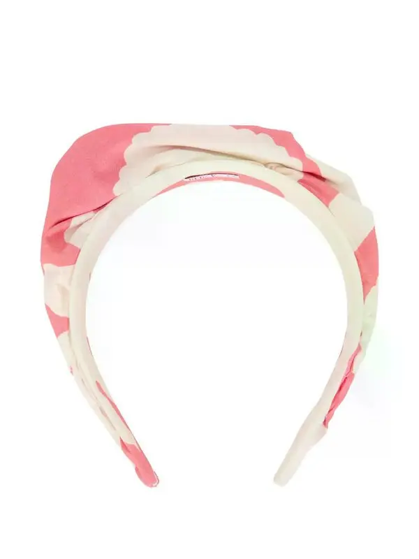 Red Valentino Gathered Printed Hairband