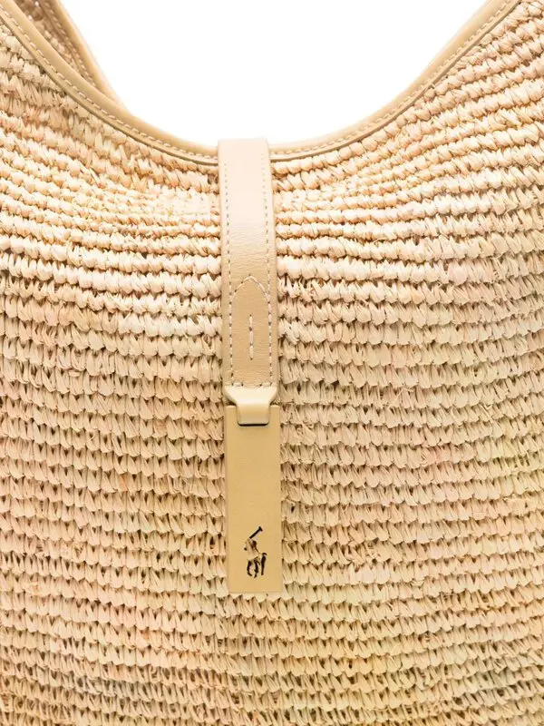 Polo Ralph Lauren Polo Id Woven Shoulder Bag - Neutrals
