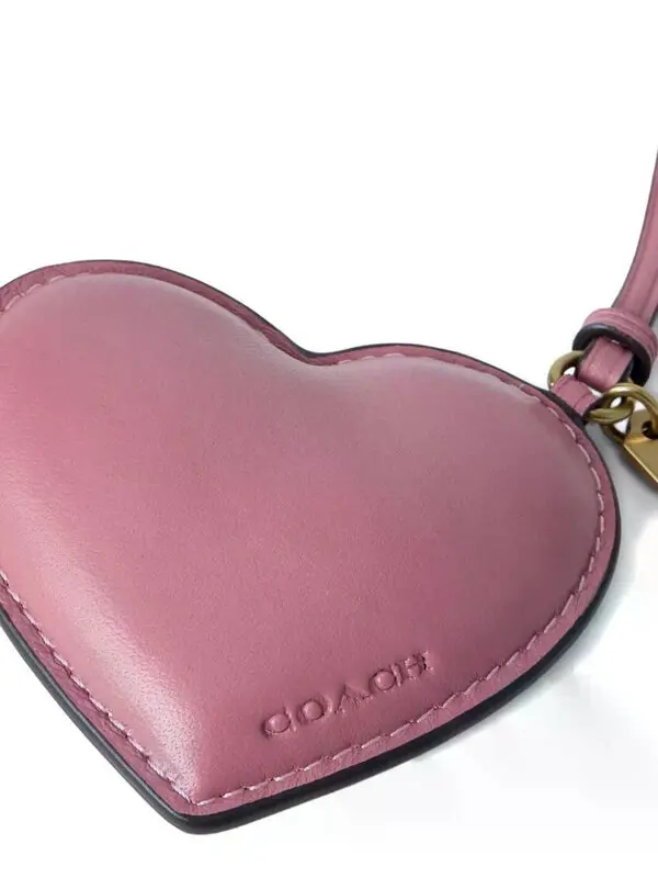 COACH Heart-shape Adjustable-strap Keyring
