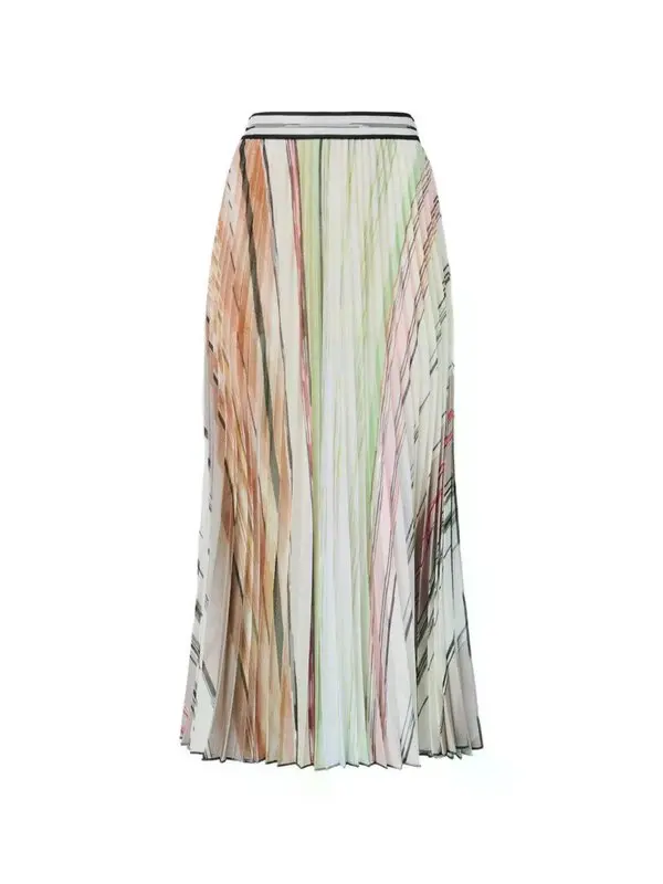 Missoni Pleated Midi Skirt - White