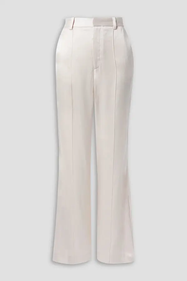 Lapointe Satin-crepe Flared Pants