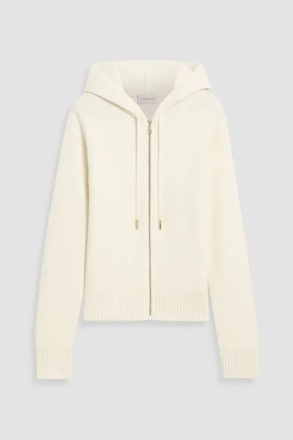 Moncler Wool And Cashmere-blend Zip-up Hoodie
