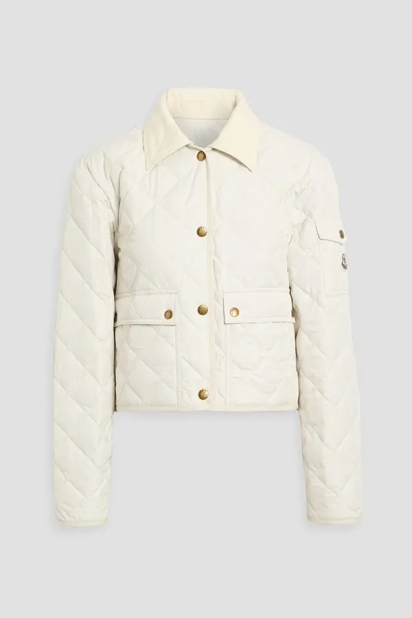 Moncler Chitre Canvas-trimmed Quilted Shell Jacket