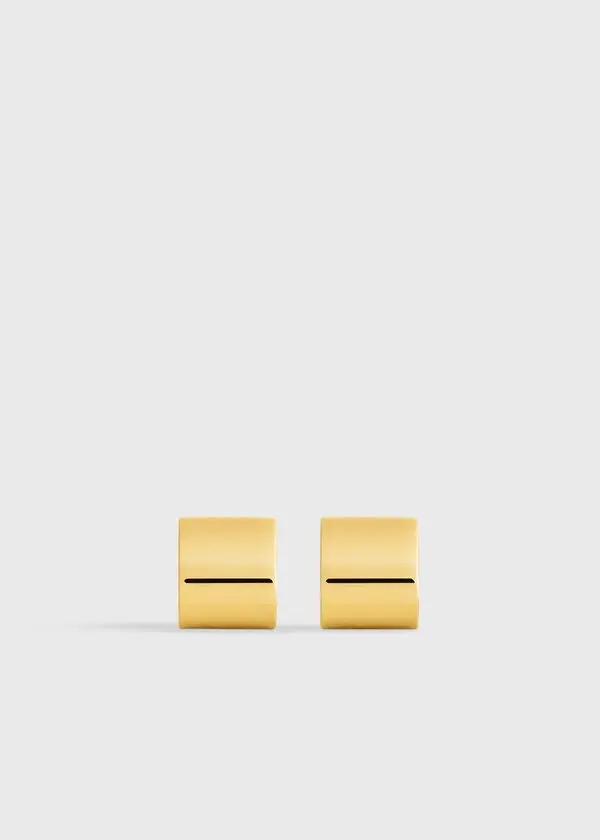 TOTEME Petite Signature Huggie Earrings - Gold