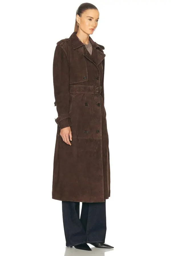 ARMA Benedict Suede Trench Coat