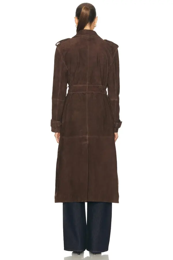 ARMA Benedict Suede Trench Coat