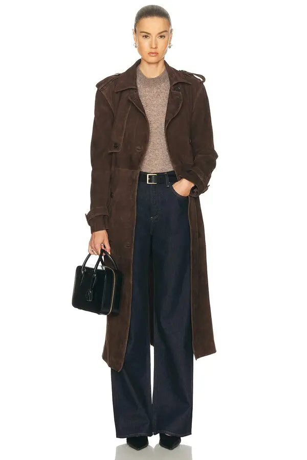 ARMA Benedict Suede Trench Coat