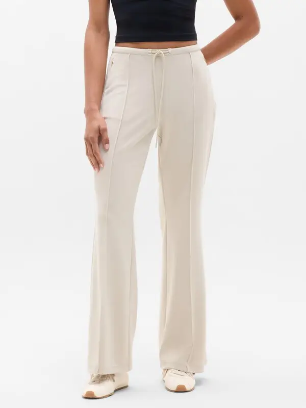 Athleta Seasoft Pintuck Mid Rise Flare Pant - Zephyr