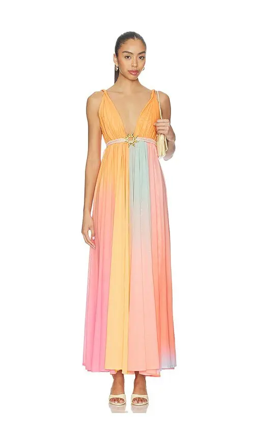 LESLIE AMON Fairy Mesh Dress - Rainbow Pastel